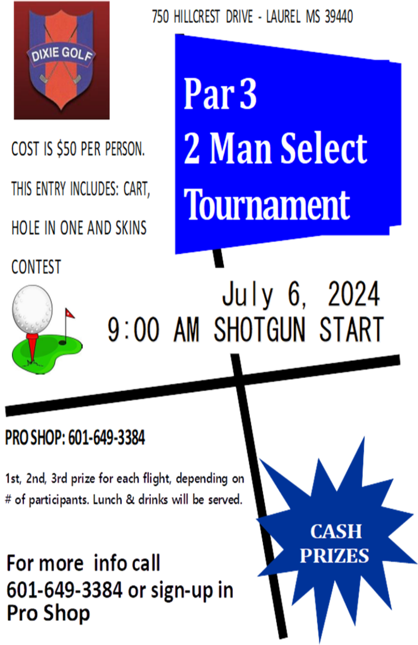 Tournaments - Dixie Golf Club